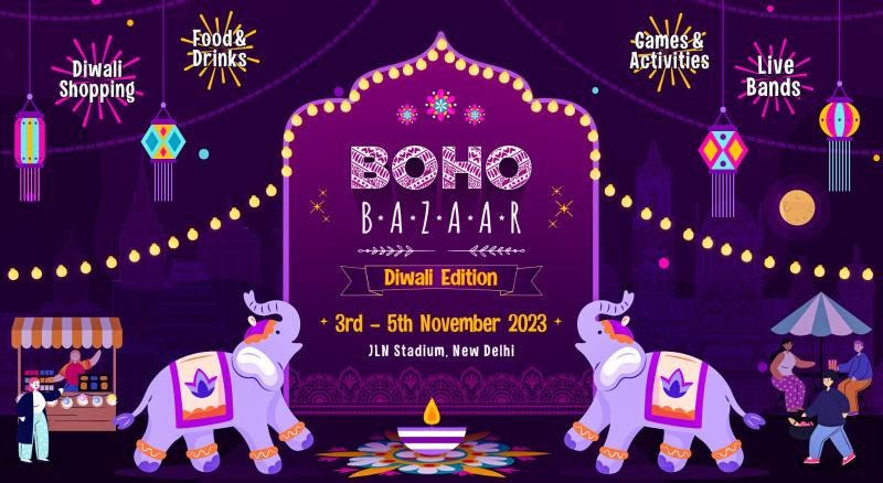Boho Bazaar 2023 - The Epic Flea Market : Diwali Edition JLN Stadium ...